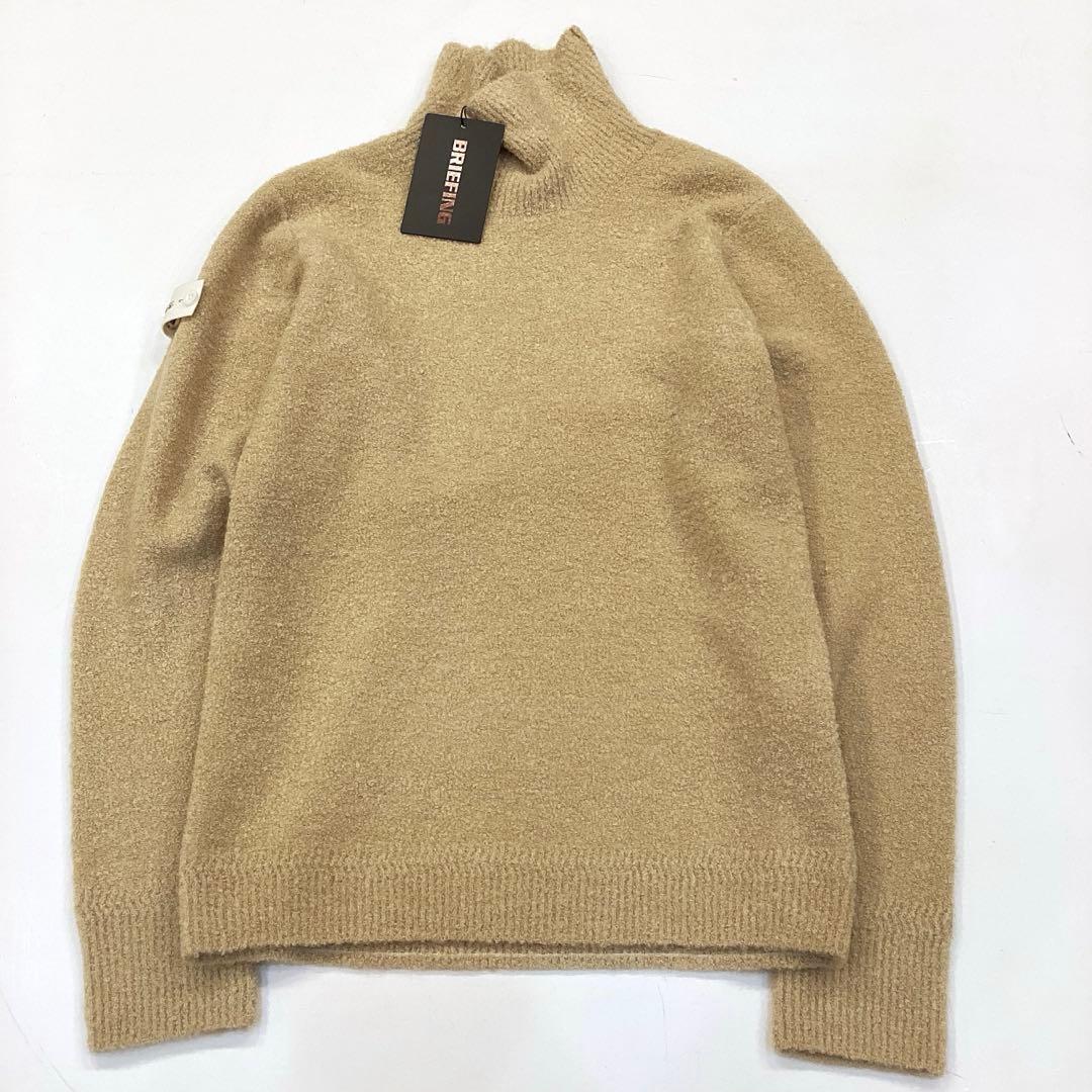 新品　BRIEFING BOUCLE YARN TURTLENECK KNIT