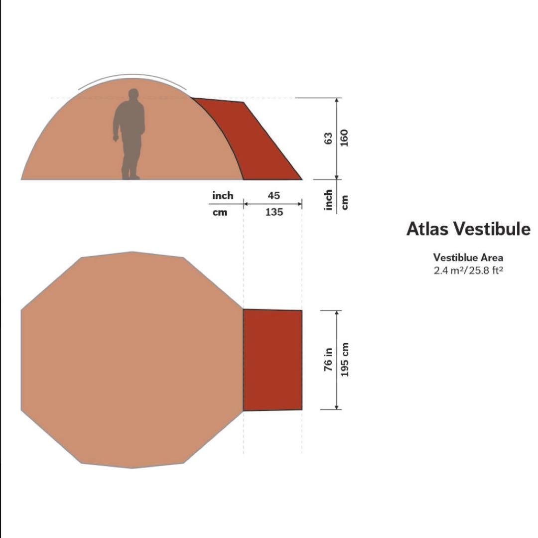 HILLEBERG ATLAS フルインナーテント8＋ダブルベスタビュール