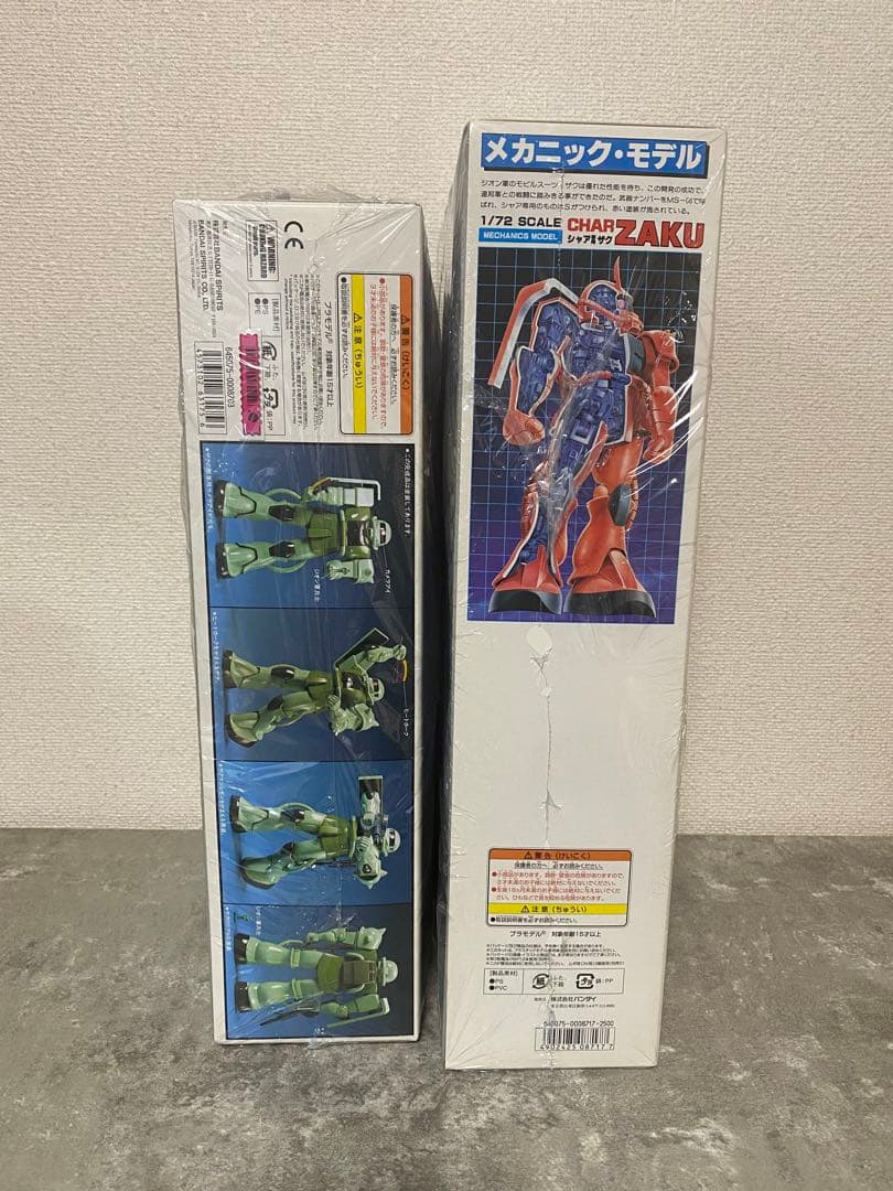 メカニックモデルガンダム1/72ザク1/60スケールセット