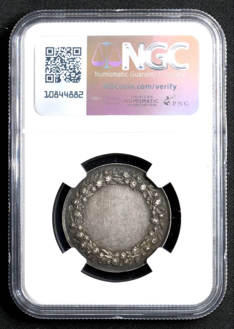 NGC AU D フランス 18◯◯年 ジェトン銀貨 ウェディングメダル
