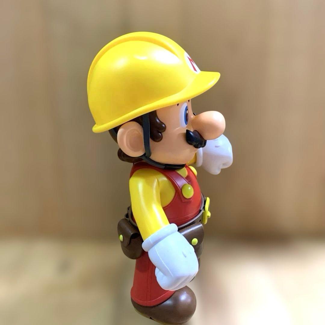 【SUPER MARIO】キャラクター　工事作業服〈手足が動かせます〉中古品　Ⓜ︎