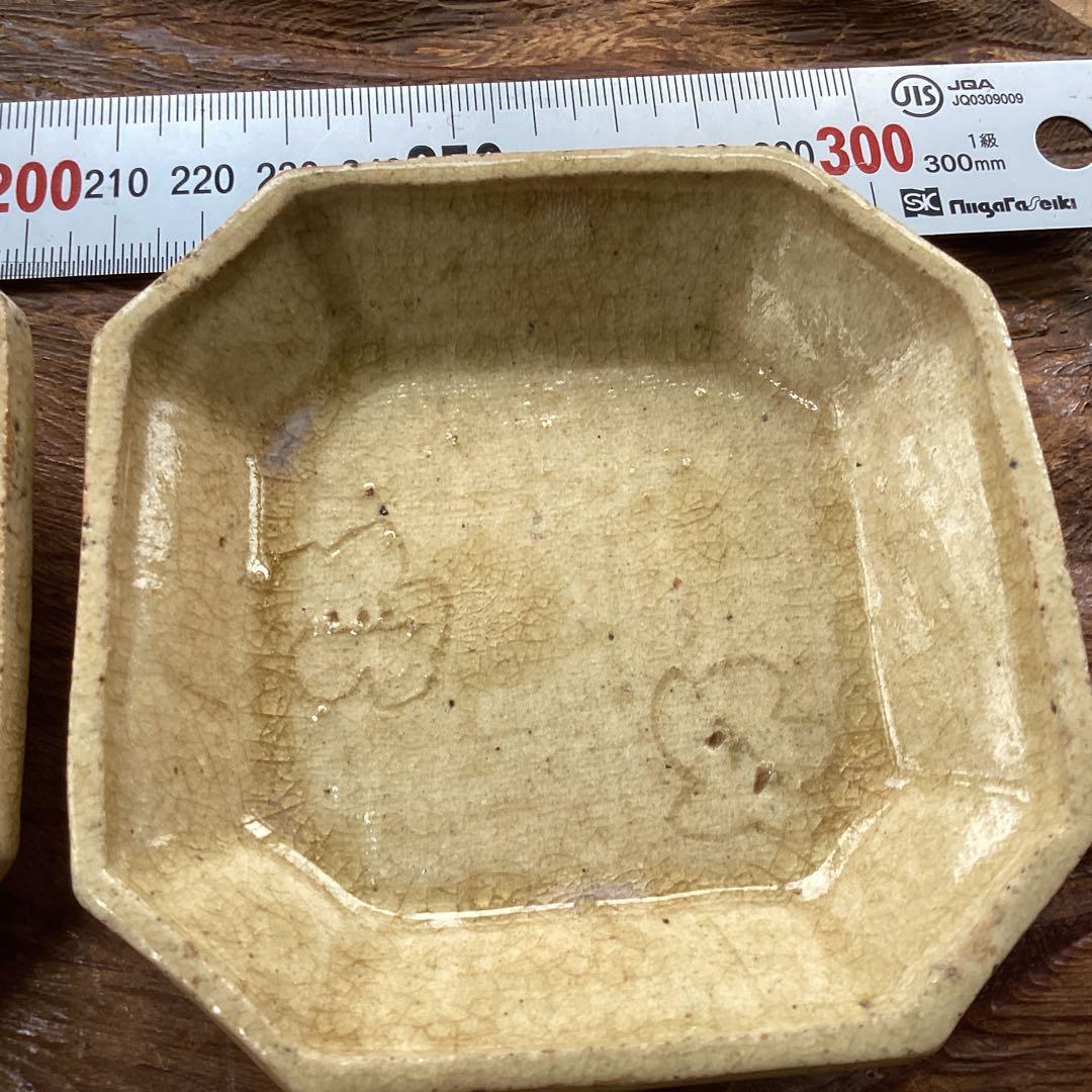 黄瀬戸　小皿　江戸時代　六枚