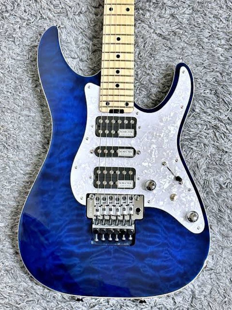 ギター SCHECTER SD-2-24-AL - See thru Blue