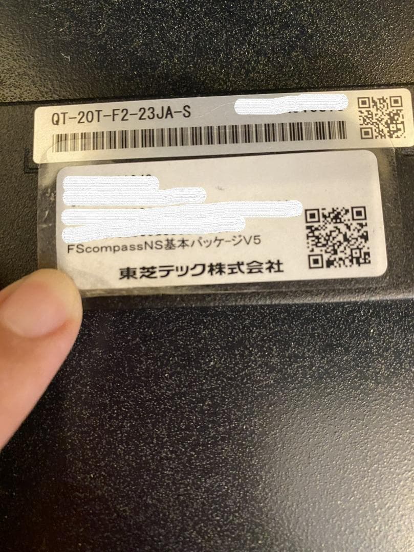 【極美品】東芝テック_QT-20T ブラック 使用期間1年程度