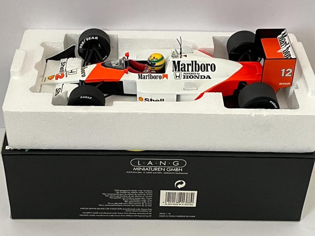 ミニチャンプス 1/18 McLaren MP4/4 A.セナ 1988 箱付