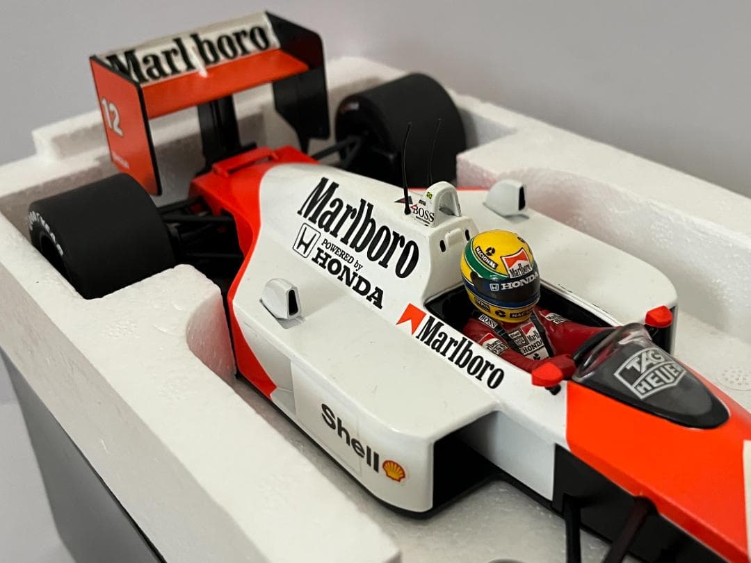 ミニチャンプス 1/18 McLaren MP4/4 A.セナ 1988 箱付