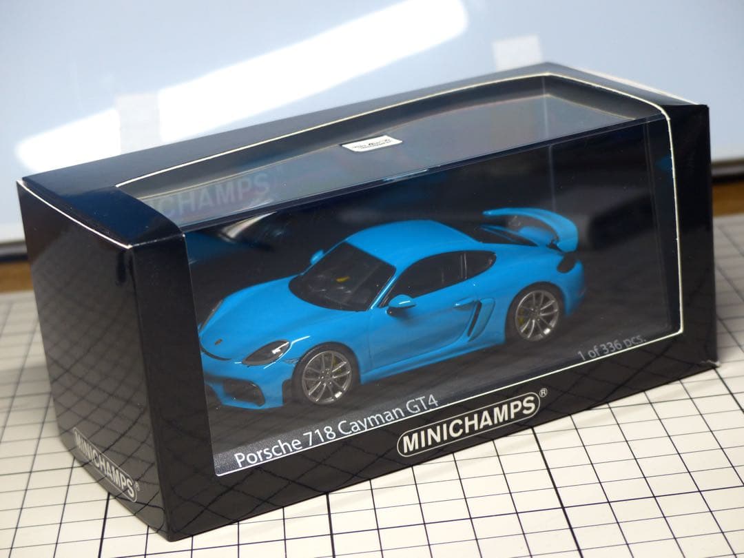 MINICHAMPS ミニチャンプス 718 GT4マイアミブルー