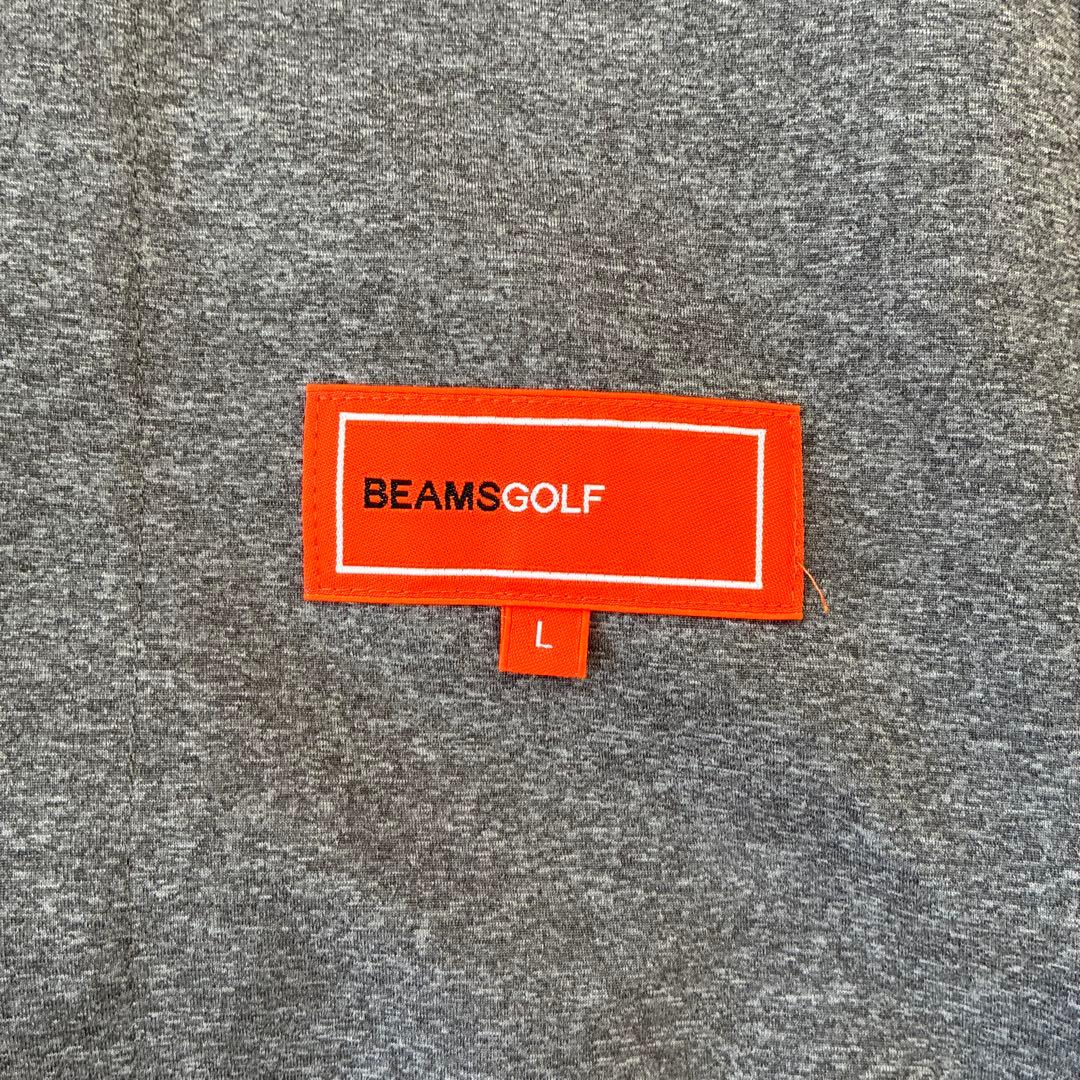 美品BEAMS GOLF フルジップ ジャケット L グレー 防寒 ゴルフウェア