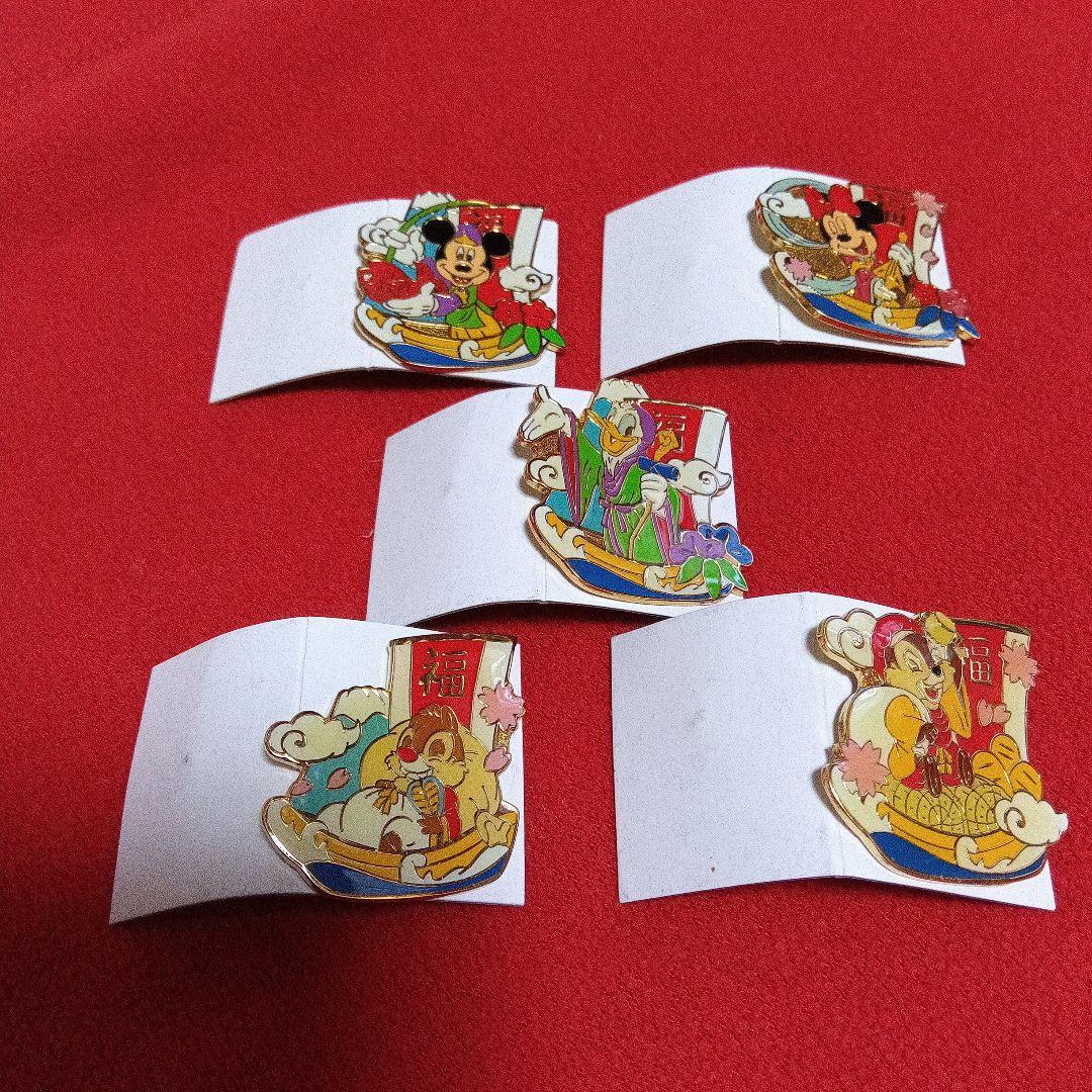 Disney Pin★おみくじピンバッジ　5点セット　未使用　保管品