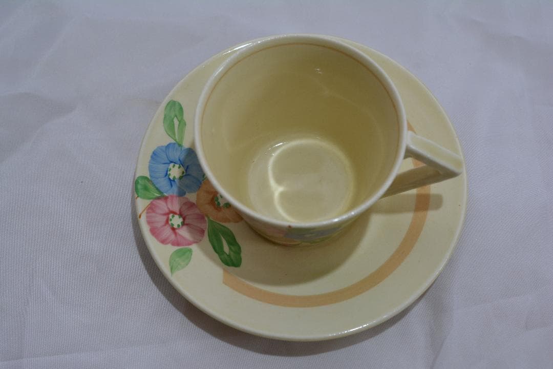 英国　クラリス・クリフ作のコーヒーセット