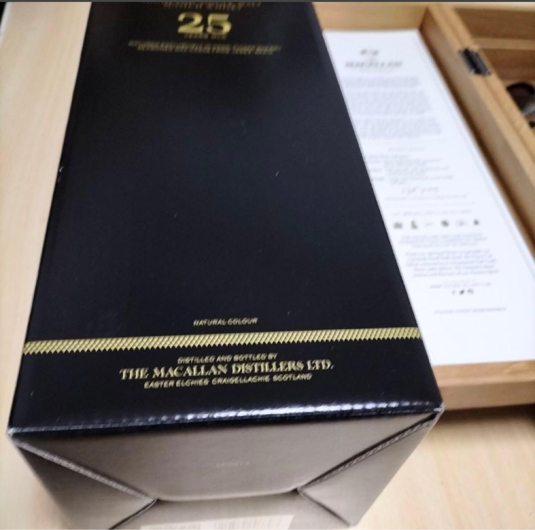 MACALLAN マッカラン25年 シェリーオーク 木箱700ml 43%空瓶