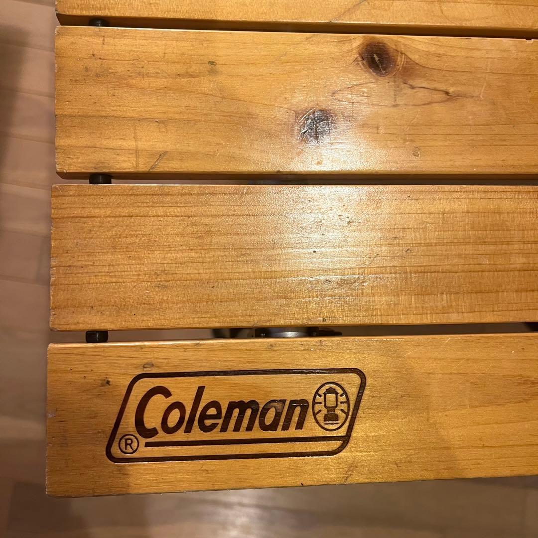 Coleman コールマン ウッドロールテーブル　木製折りたたみテーブル