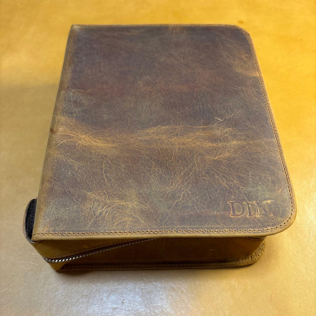 筆記具 Galen Leather Zippered 40 Slots Pen Case