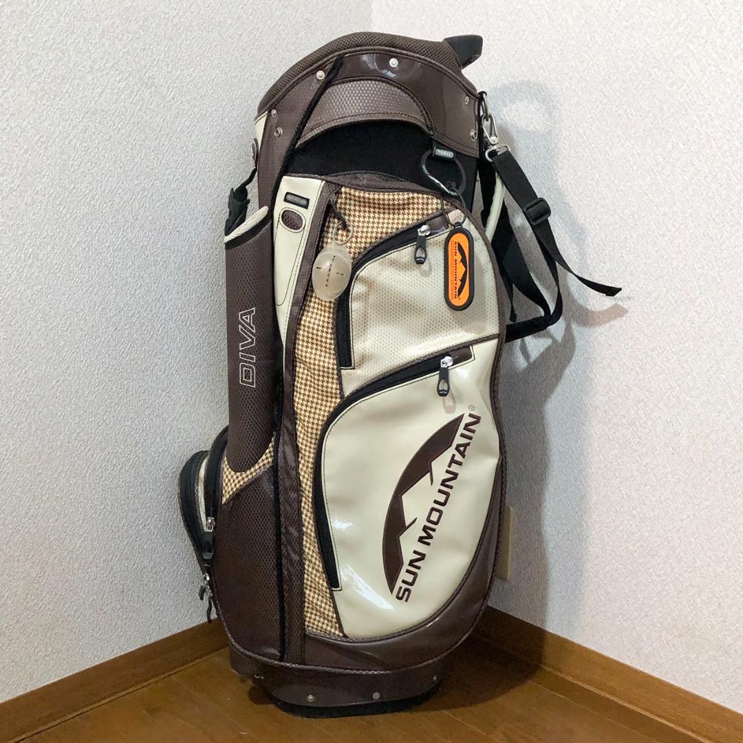 希少 SUN MOUNTAIN ゴルフ キャディバッグ サンマウンテン 14分割