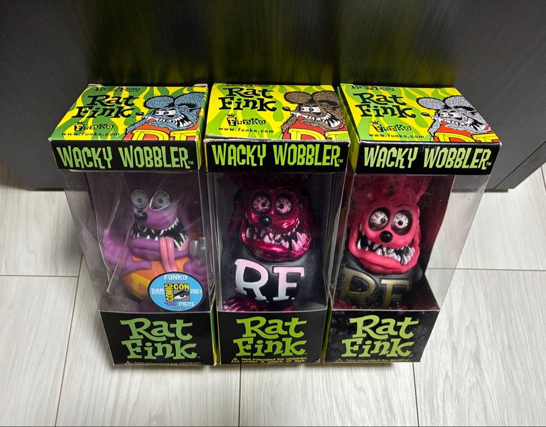 ★Rat Fink★フィギュア PINK系 【3体セット】