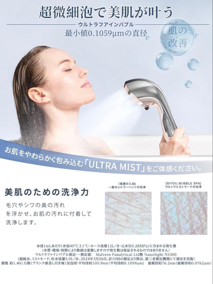 新品未使用未開封　即日発送　ナノバブル シャワーヘッド 2025年モデル