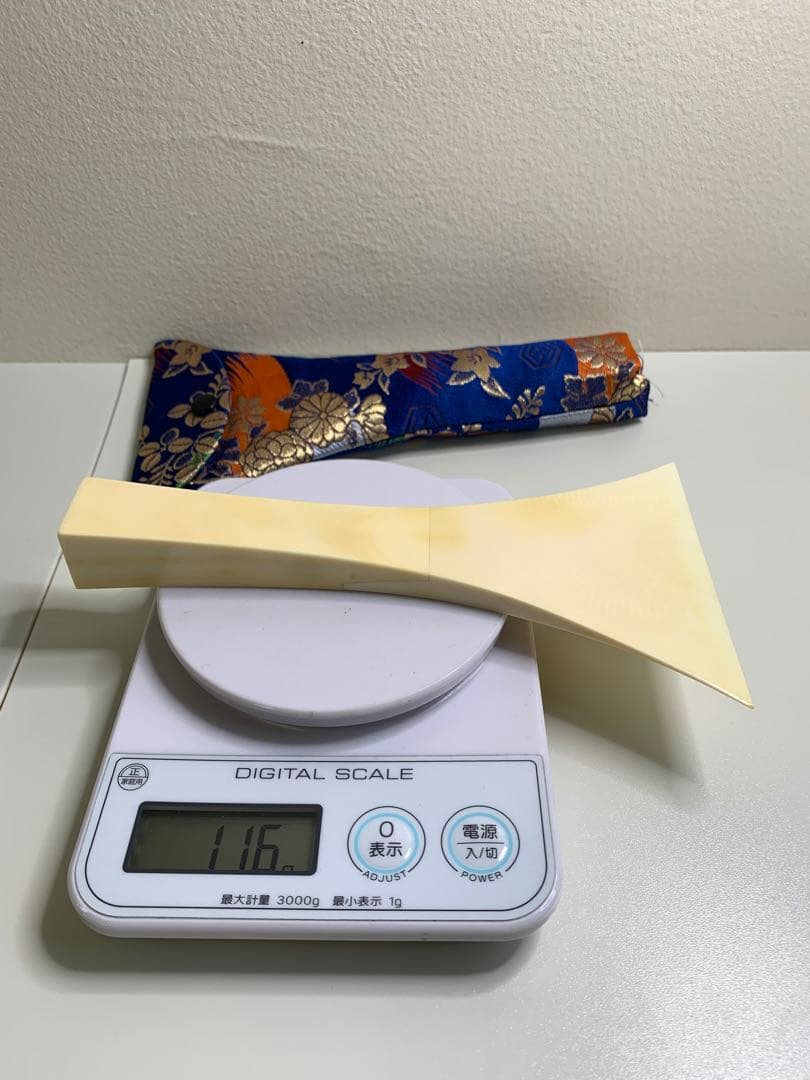 sak0403専用 三味線 天然素材の高級バチ マンモス 牙 中古品