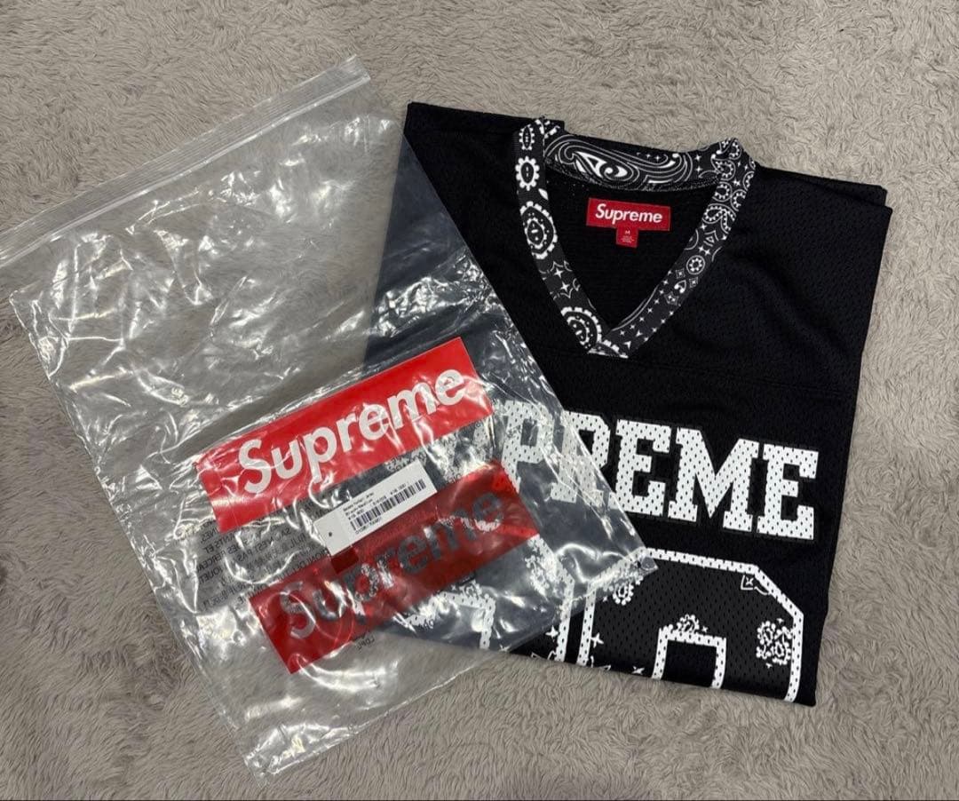 シャツ Supreme Bandana Football jersey \"Black\"