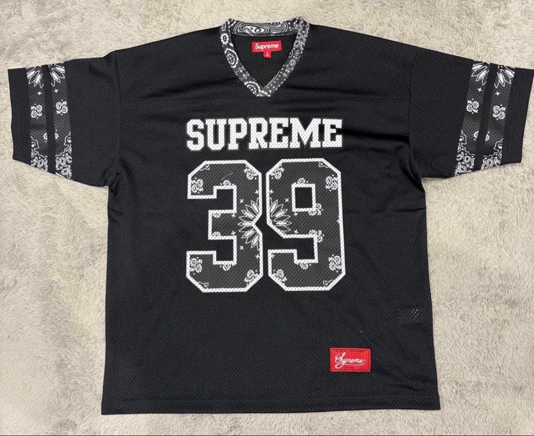 シャツ Supreme Bandana Football jersey \"Black\"