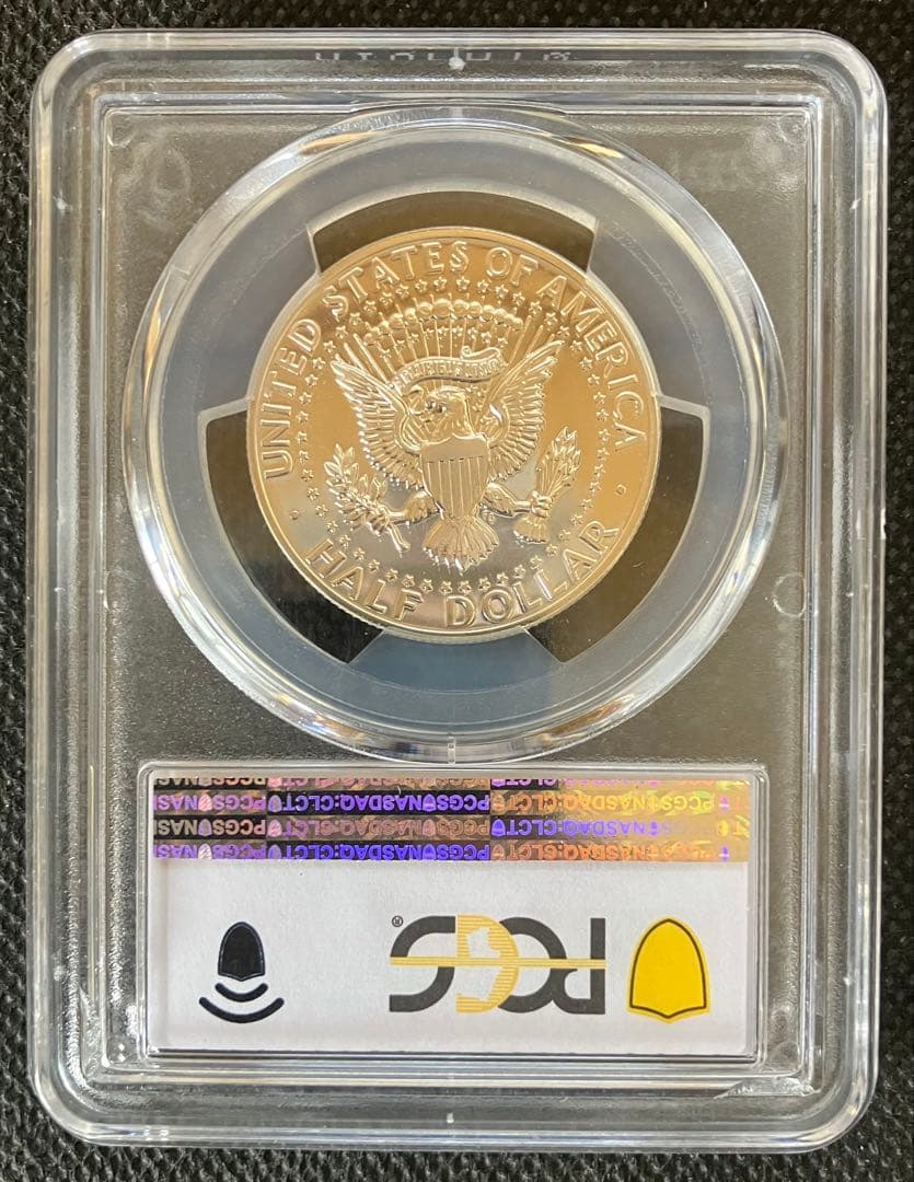 アメリカ 1964 ケネディ アクセントヘア プルーフ銀貨 PCGS PR65
