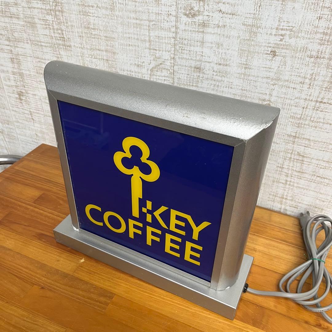 【アンティーク】キーコーヒー KEY COFFEE 電飾看板 電光看板 古道具