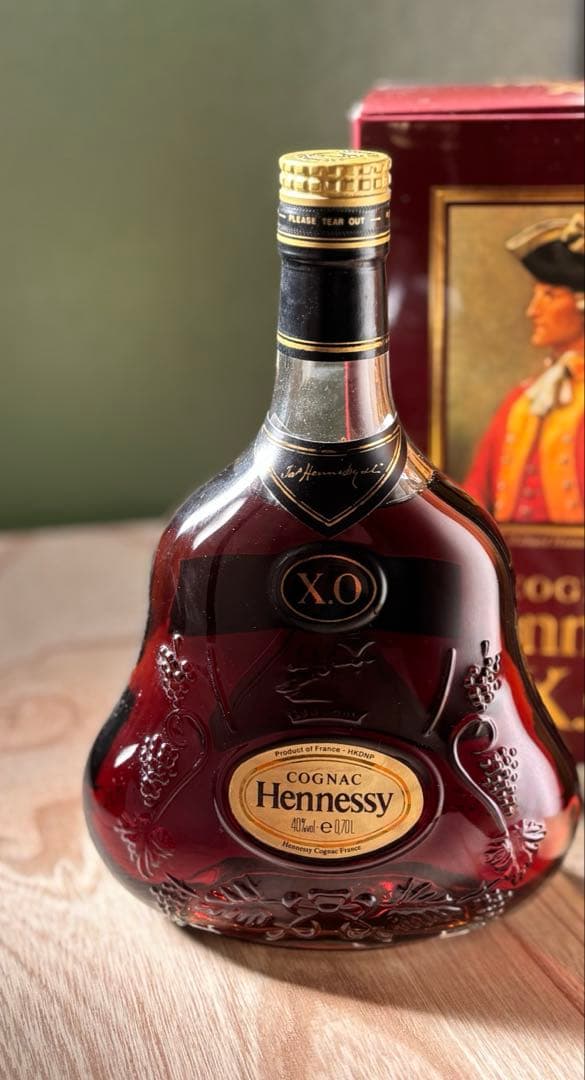 Hennessy X.O COGNAC 金キャップ クリアボトル 700ml