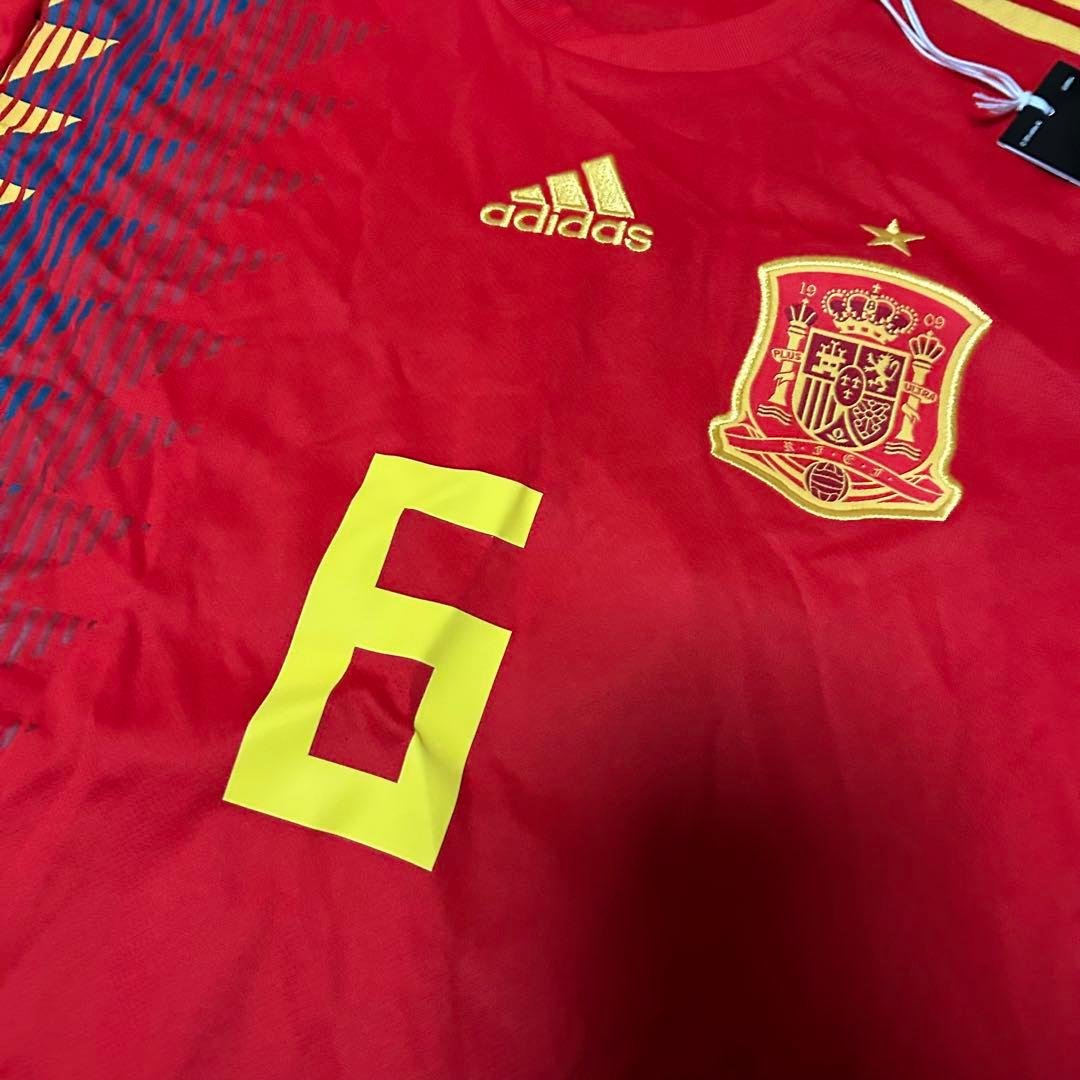 未使用 adidas 2018年 スペイン代表 INIESTA ユニフォーム L