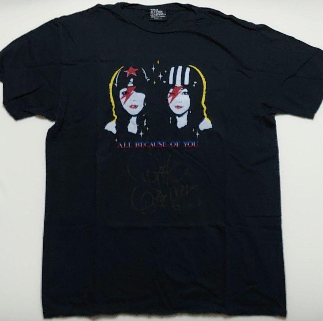 PUFFY サイン入り ALL BECAUSE OF YOU Tシャツ Lサイズ