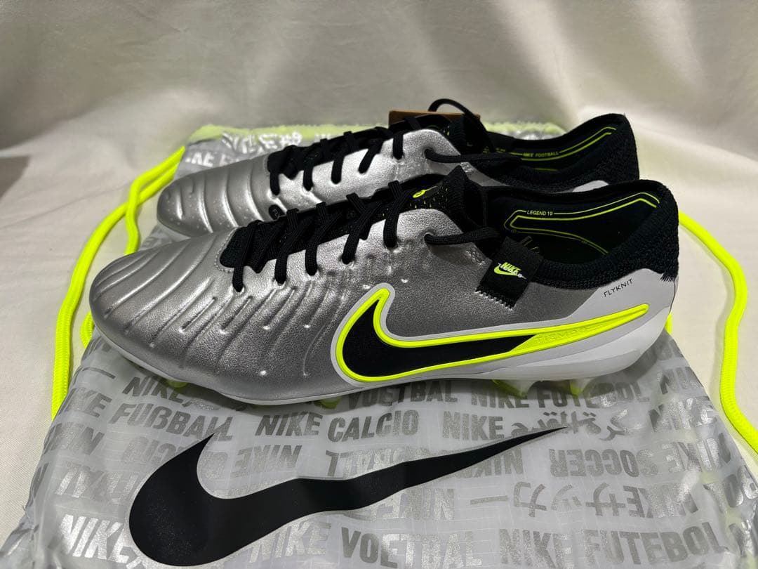 シューズ nike legend 10 elite fg silver 28.5