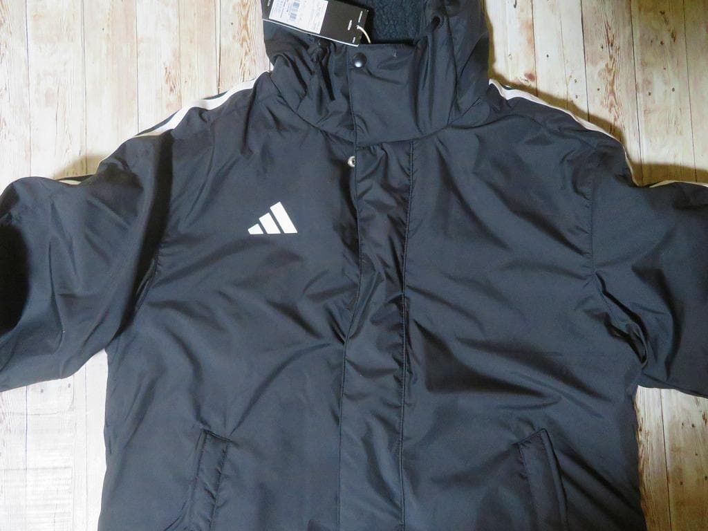 ★新品★adidasアディダス ベンチコート 黒・白【L】