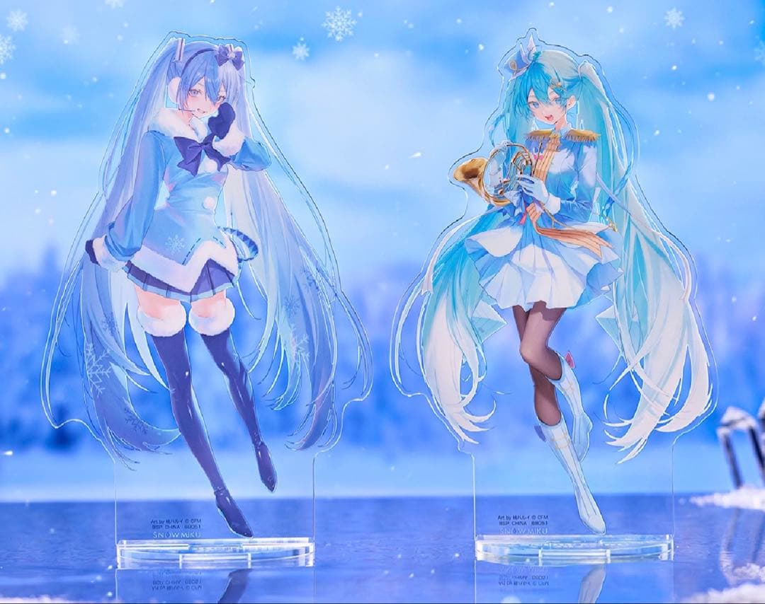 一番くじ 雪ミク HatsuneMiku ビックアクリルスタンド コンプ
