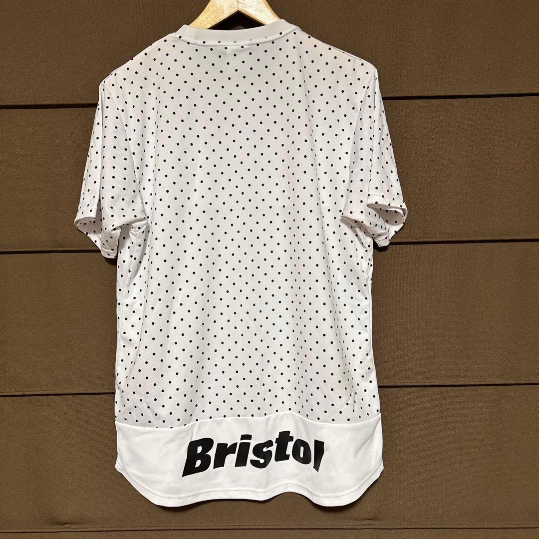 おひ　Bristol ドット柄 半袖Tシャツ L ホワイト
