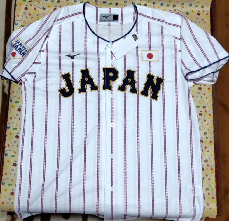 WBC 侍ジャパン 日本代表 レプリカユニフォームホーム背番号なし未使用ロゴ刺繍