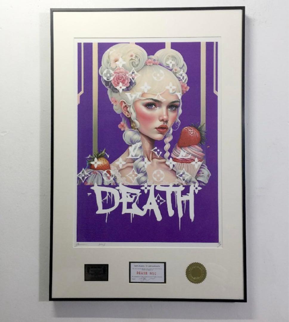 DEATH NYC 額付き 世界限定100枚 アートポスター