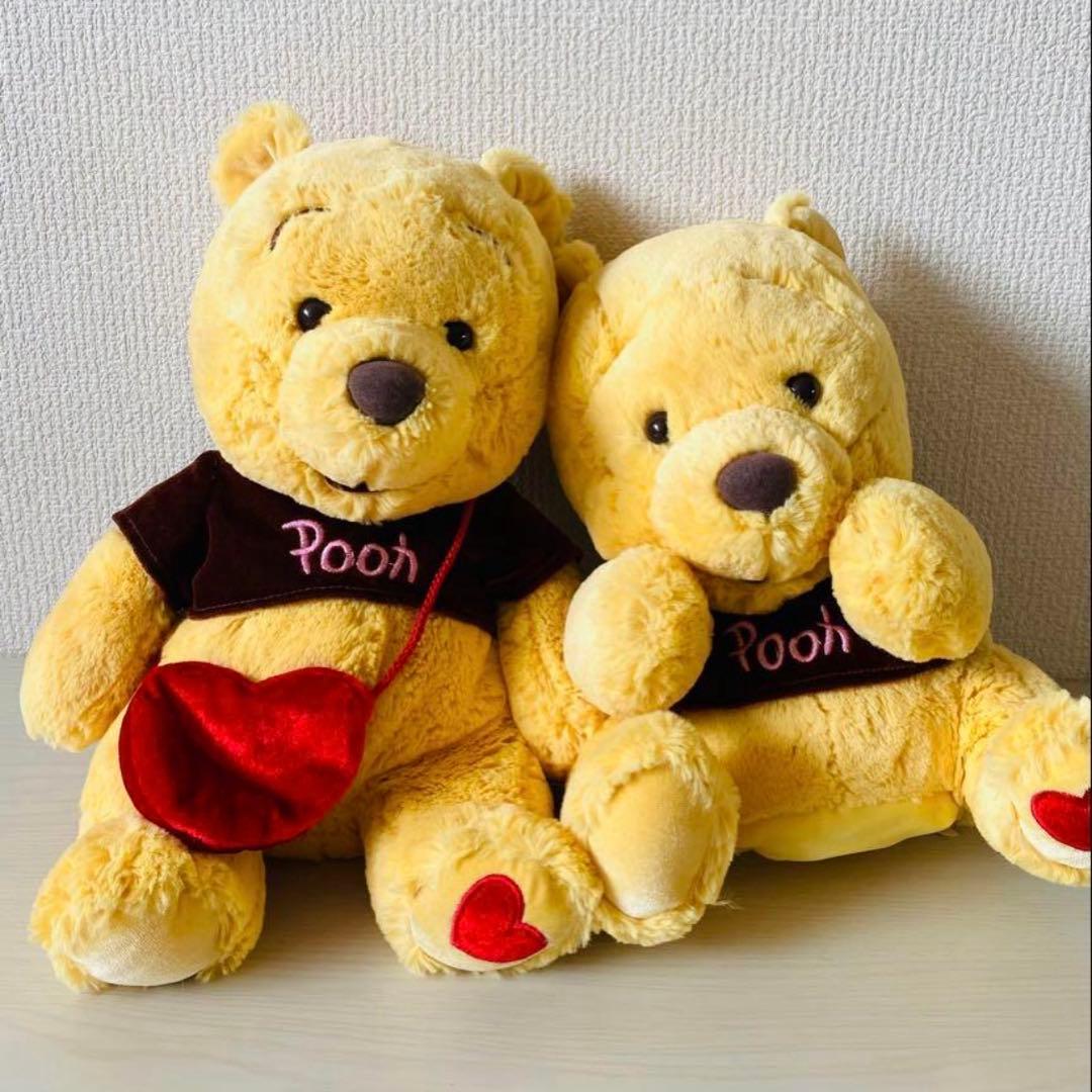 プーさん バレンタイン 限定 ぬいぐるみ パペット Disney Pooh