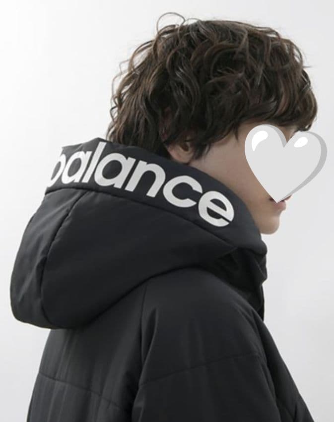 【美品】new balance☆ベンチコート☆Ｌサイズ 紺 防寒