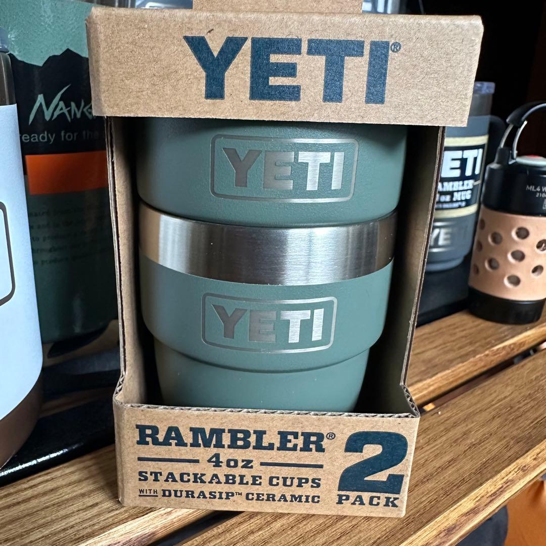 【日本未発売】YETI 4oz cup camp green 2個セット