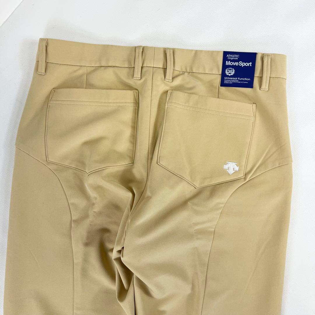 【美品】デサントゴルフ パンツ メンズウェア XL 裏起毛 ストレッチ ベージュ
