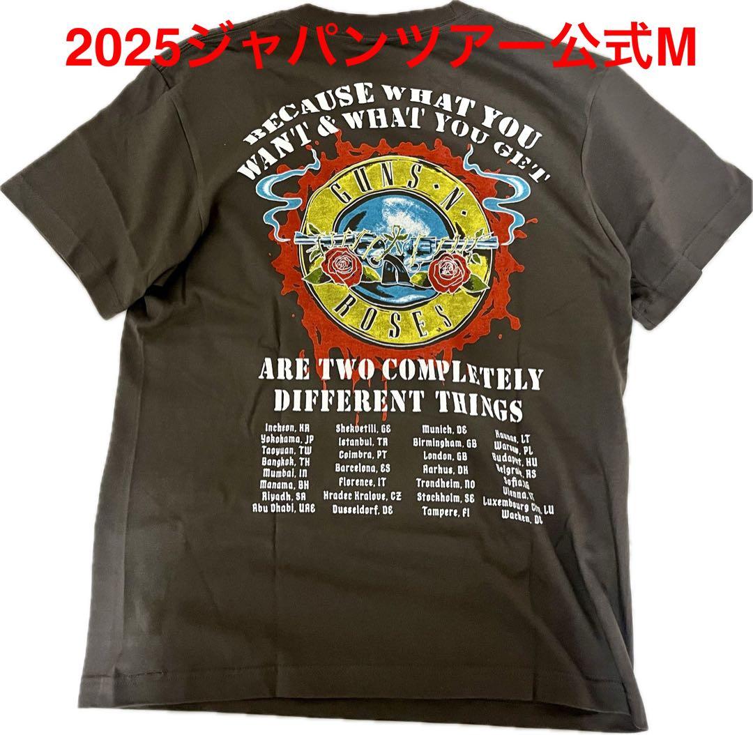 Guns N' Roses 2025 ツアー公式Tシャツ ガンズアンドローゼズ