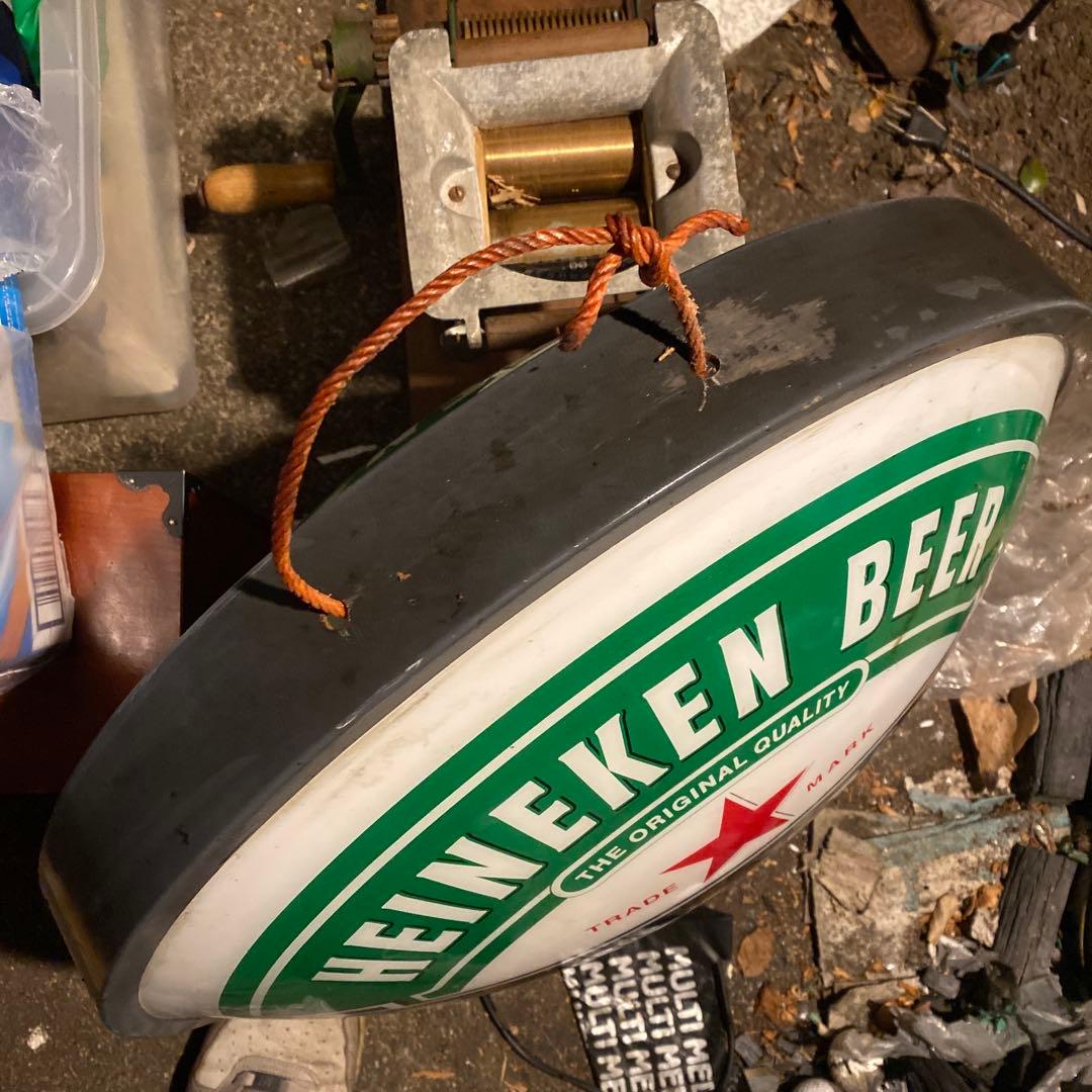 ハイネケン/HEINEKEN 電飾看板　直径53cm 非売品