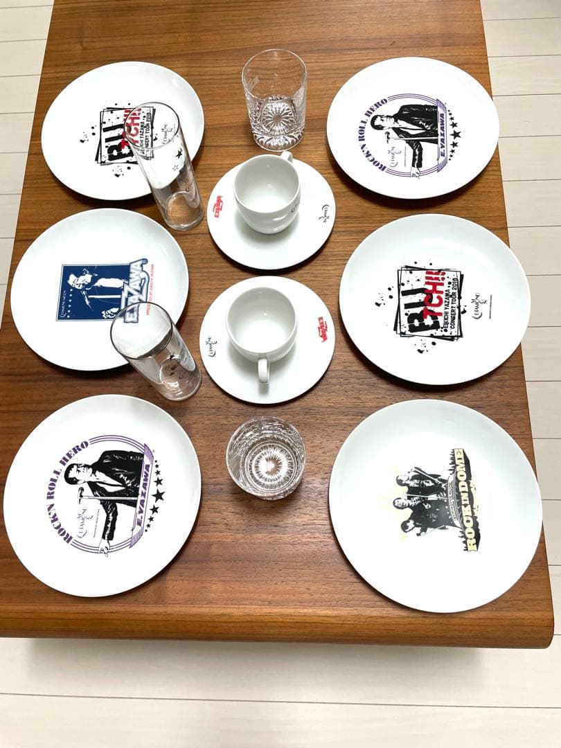 矢沢永吉　グラス　ロックグラス　コーヒーカップ　皿