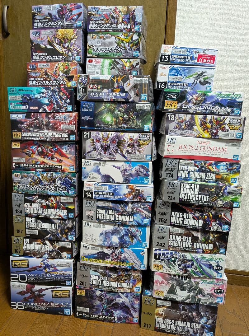 【お買い得！】ガンプラHG,RG,SD空箱セット （交渉可）
