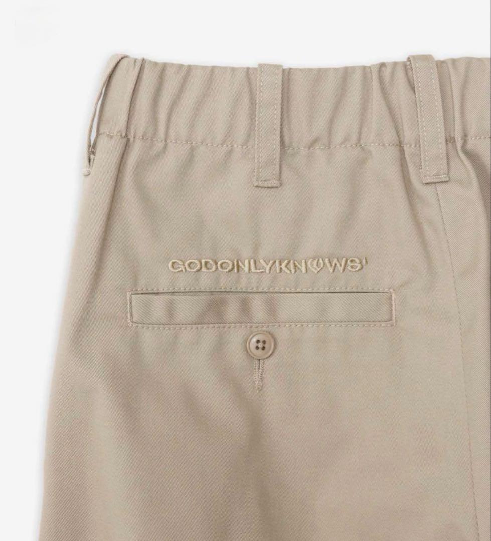 GODONLYKNOWNS CHINO PANTS/BEIGE XSサイズ