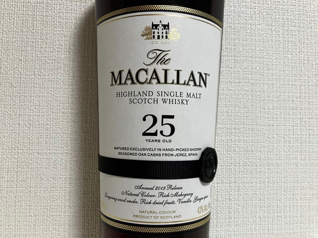 2019年 アメリカ版 ザマッカラン25年 未開封 ウィスキー 750ml