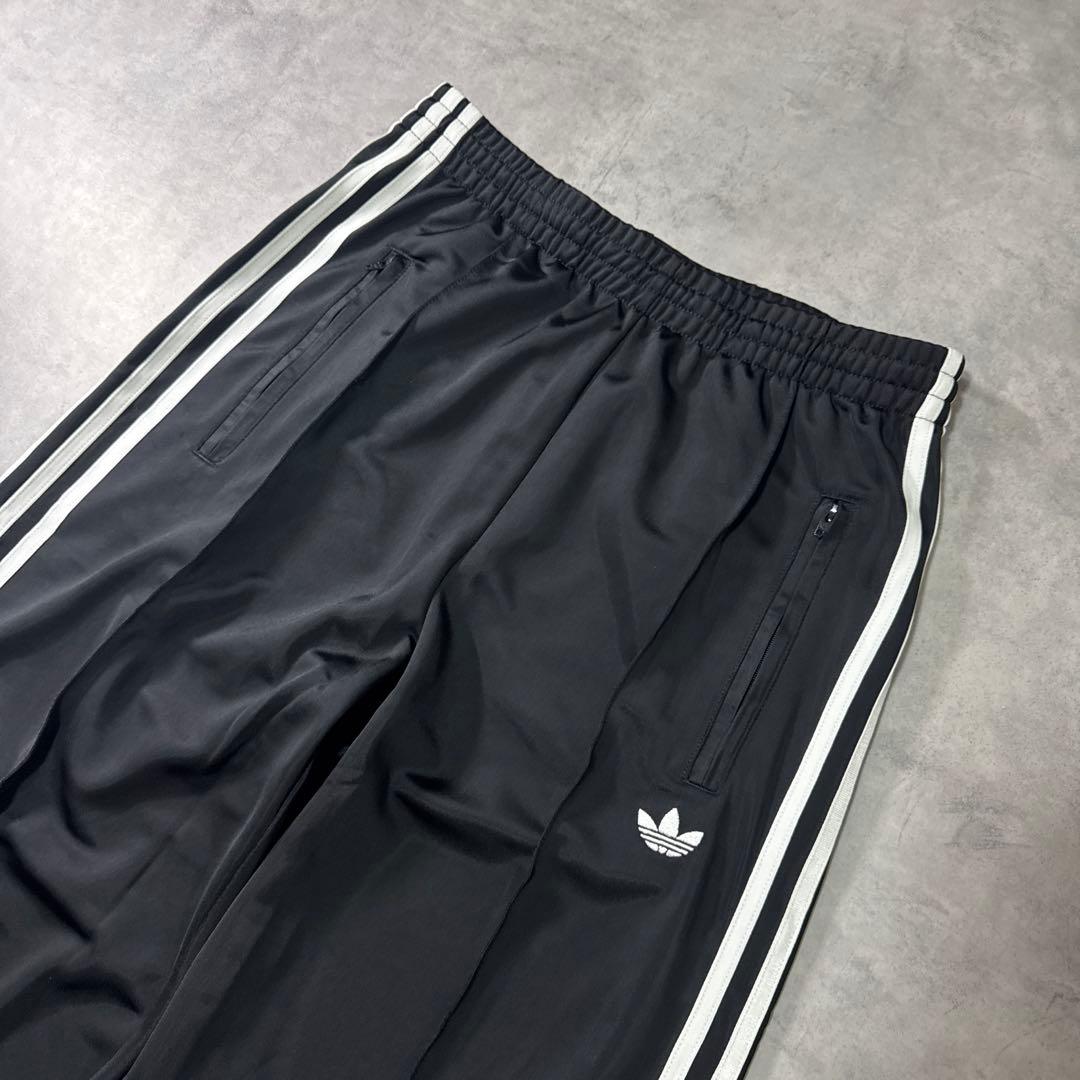 adidas トラックパンツ ファイヤーバード ジャージ ワイド ブラック XL