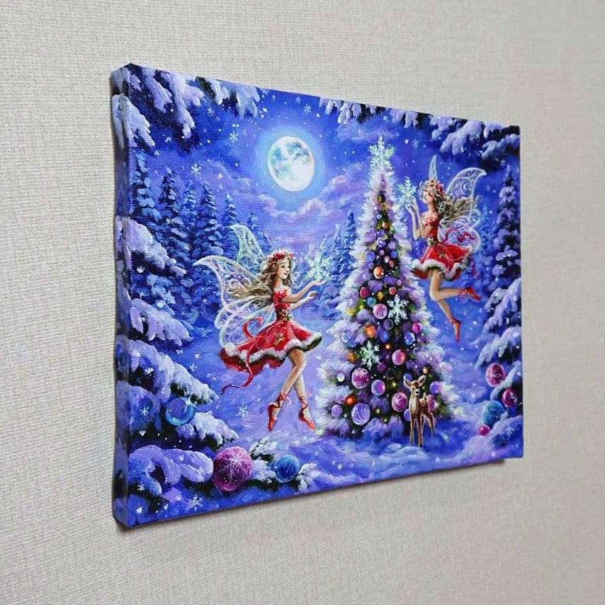 n*y様 【Fairy Christmas】アクリル画 F3 風景画 絵画