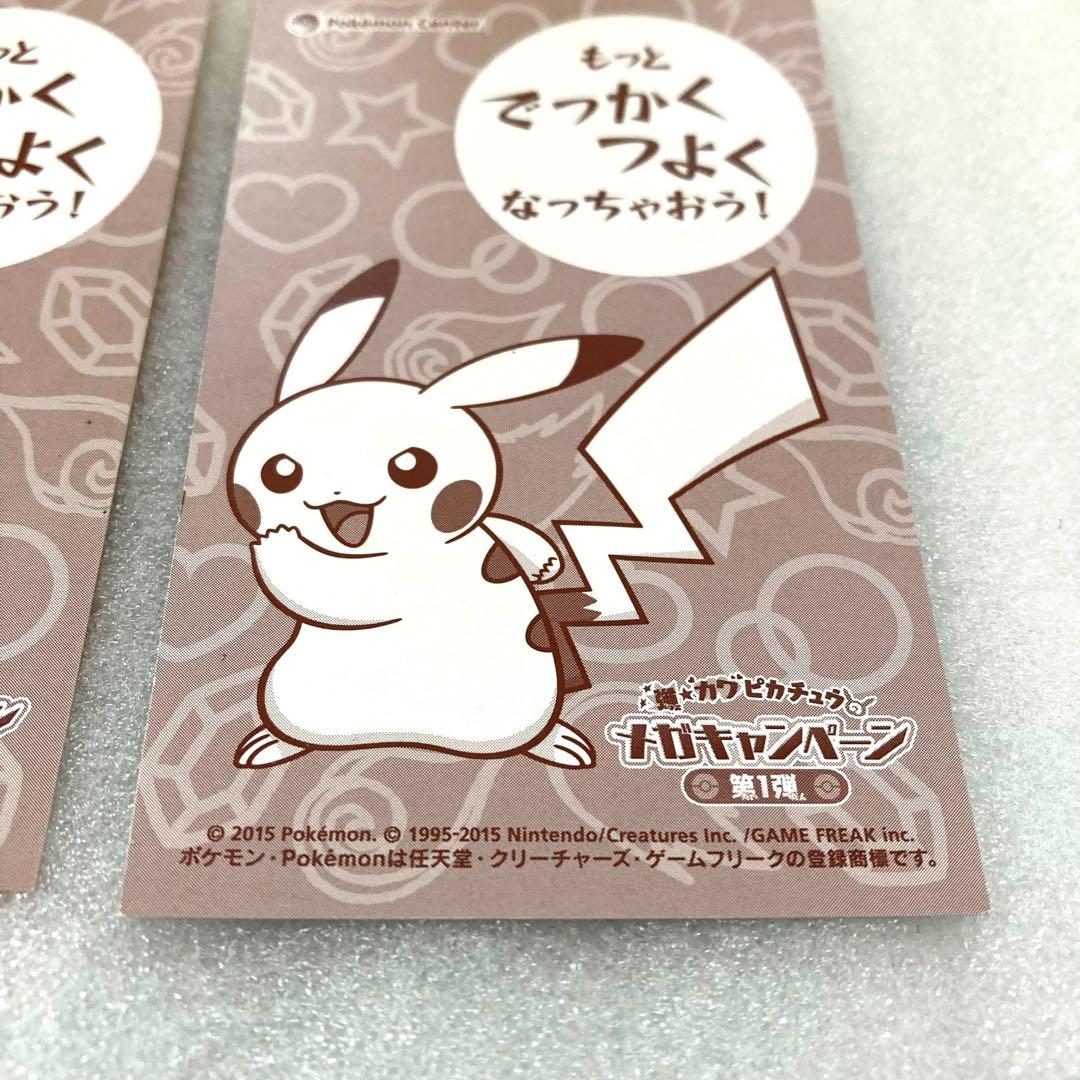 ポケモンセンター ポンチョを着たピカチュウ 名刺カード メガリザードンX Y