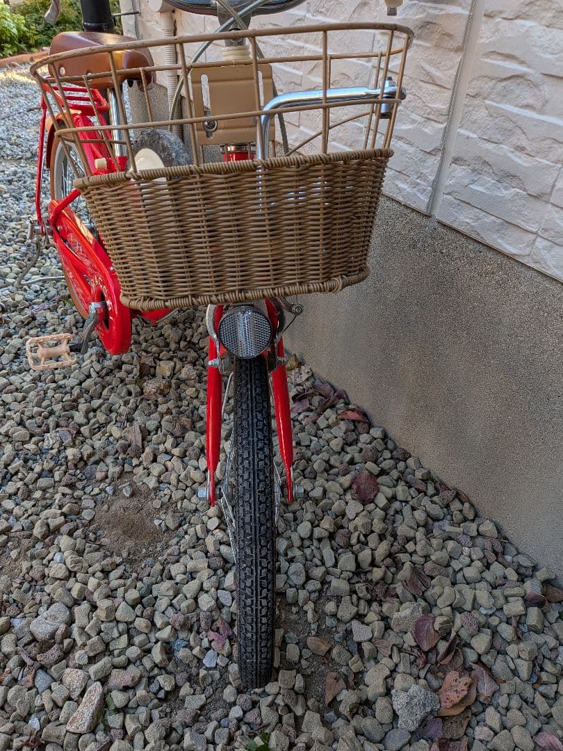 HACCHI 幼児用自転車 レッド バスケット付き