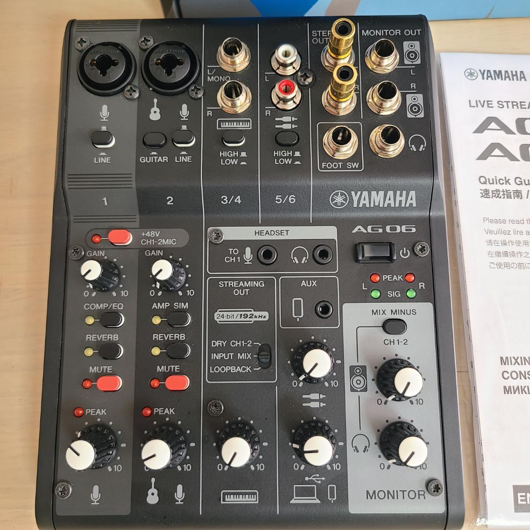 【極美品】YAMAHA ヤマハ AG06 MK2 ストリーミングミキサー