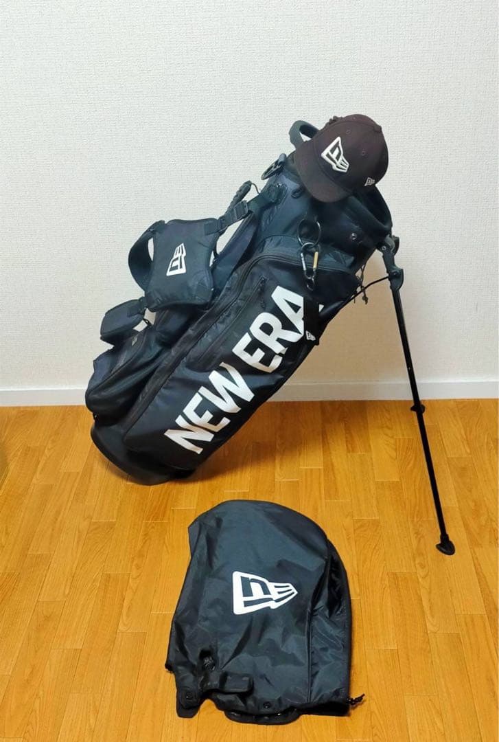 NEWERA ニューエラ ゴルフ キャディバッグ スタンド式 ヘッドカバー付き